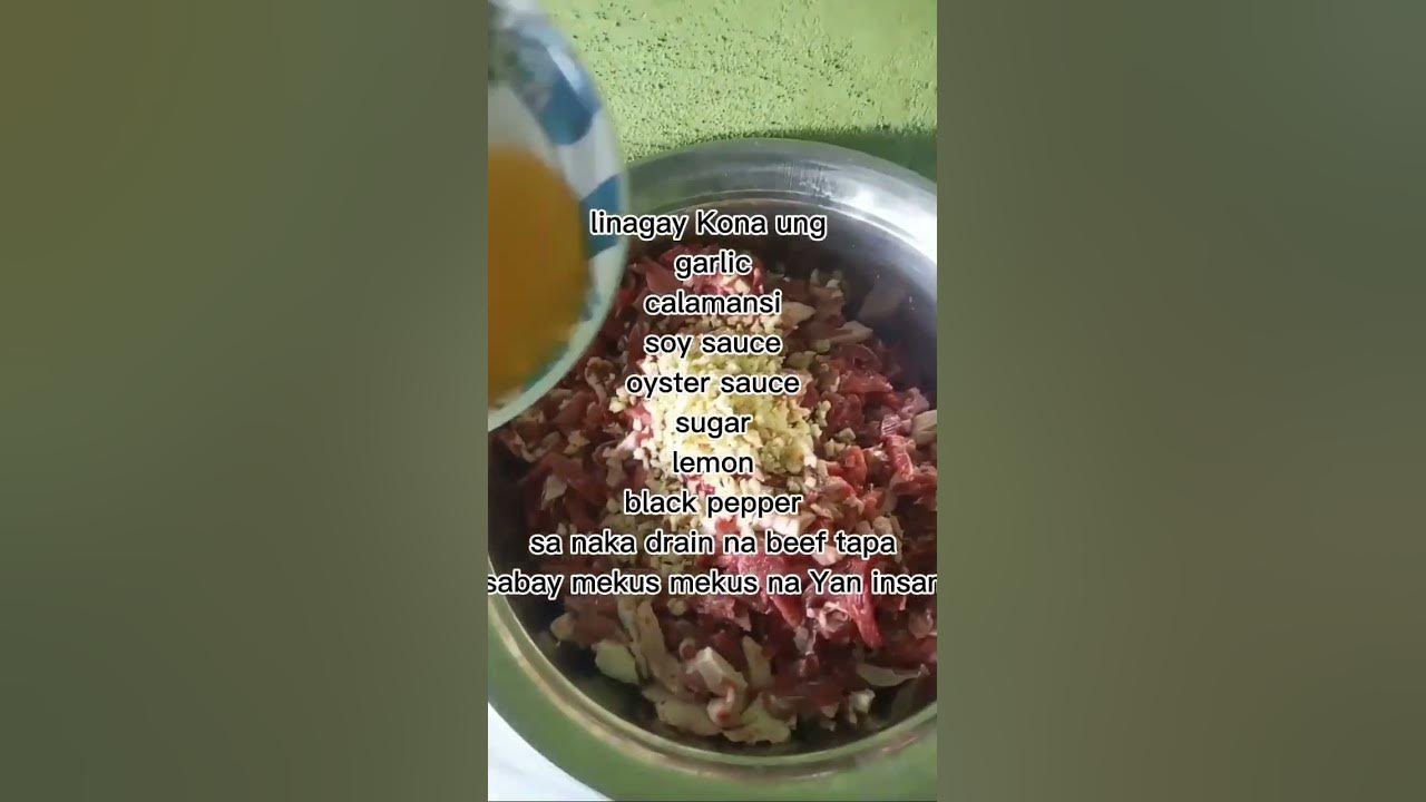 Very simple Beef Tapa pang negosyo.@Simplengkusinero_19 version - YouTube