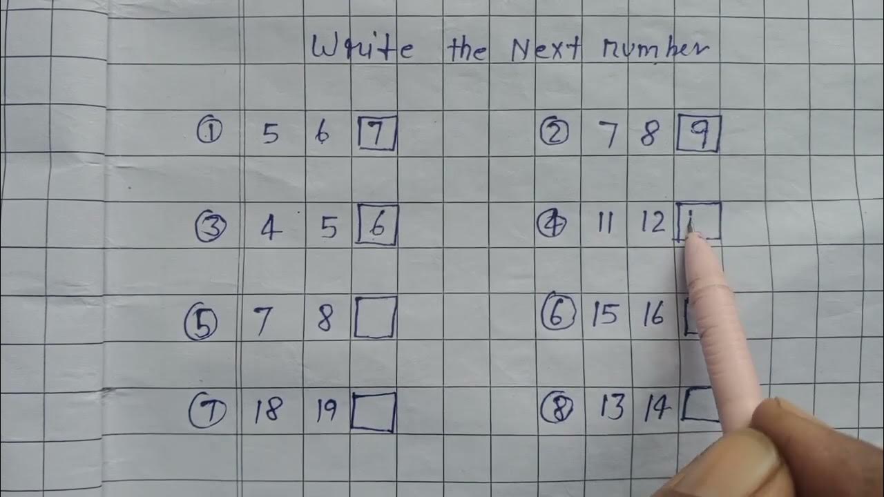 write the next number | counting for kids | lkg ukg nursery - YouTube