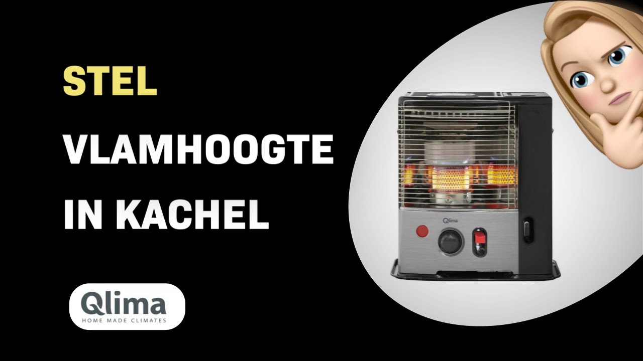 Hoe pas je de vlamhoogte aan op de Qlima R8128SC-2 kachel? - YouTube