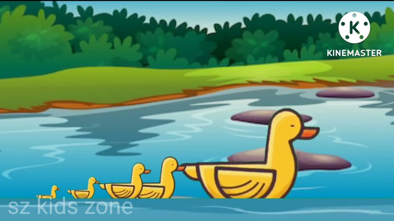 Five little ducks ...poems by sz kids zone - YouTube