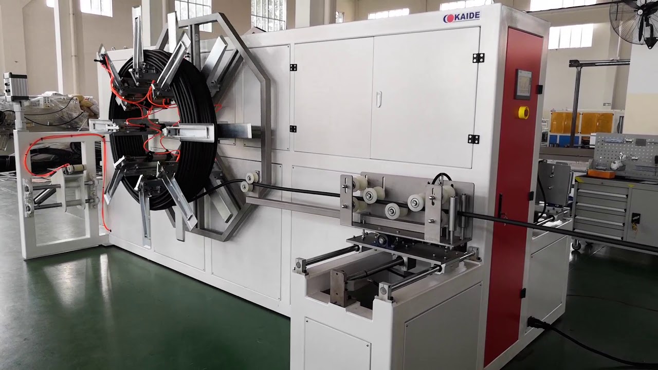 20 63mm PE Pipe Coiler Coiling speed 30-60m per mins Pipe Coiling ...