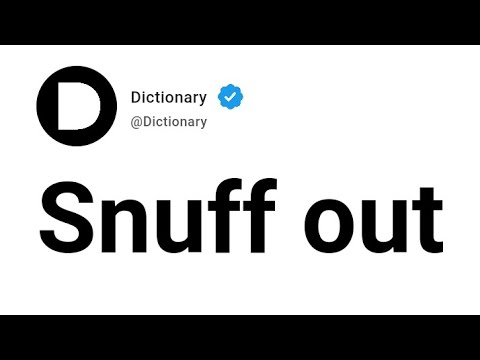 Snuff out Meaning In English - YouTube