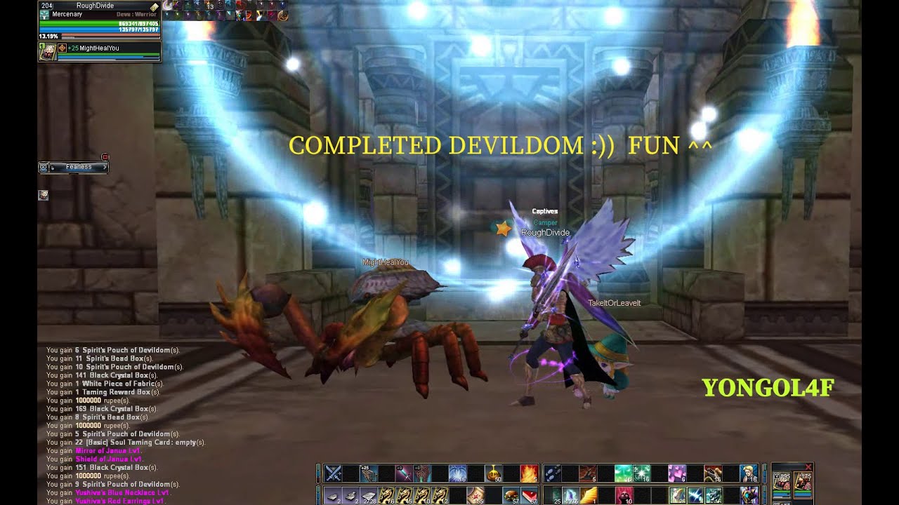 Devildom Stage 1-6 Crazy Solo | Rappelz - YouTube