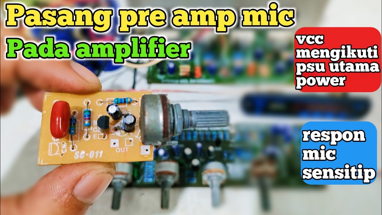 Cara memasang preamp mic pada amplifier‼️pasang preamp mic untuk ...