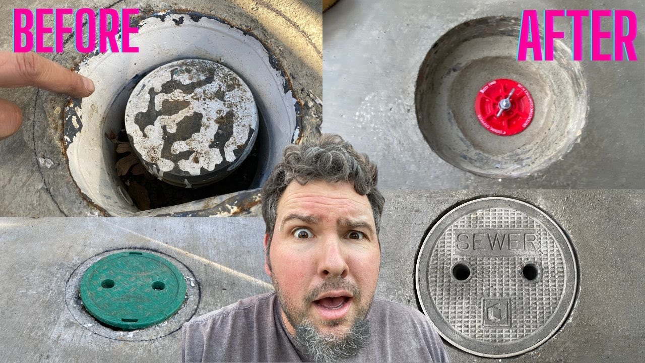 Construction Mistakes! Sewer Clean Out Lid - YouTube