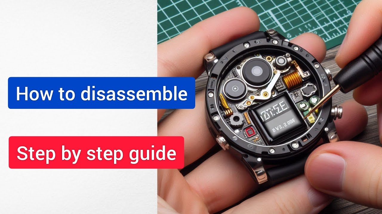 LEMFO K22 Smart Watch. How to Change Battery. Disassembly - YouTube
