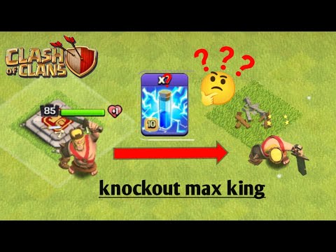 Lightning spell require to knockout max level heroes in coc. - YouTube