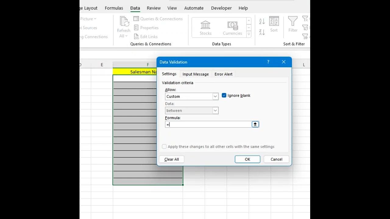 Part-36 Let's learn "Text Data Validation" in Excel - YouTube