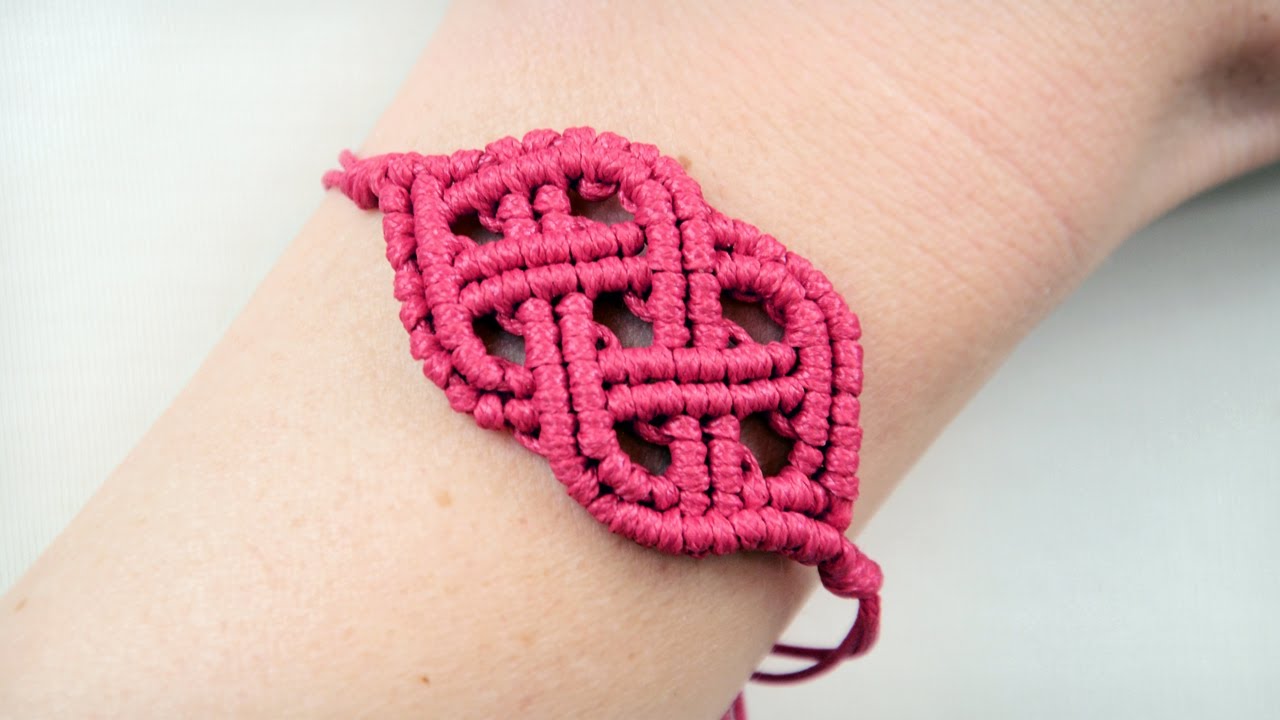 Gothic Macrame Bracelet DIY - YouTube