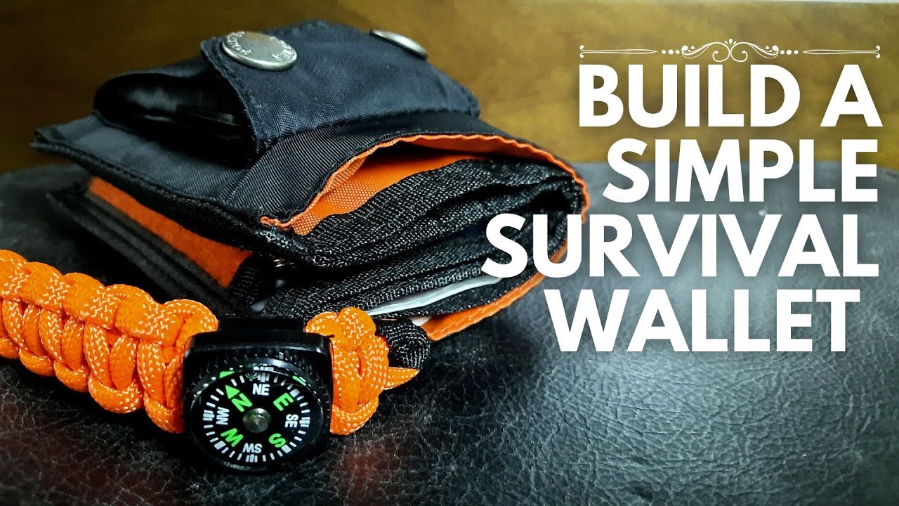Build a Simple Emergency Survival Wallet for Hiking & Camping - YouTube