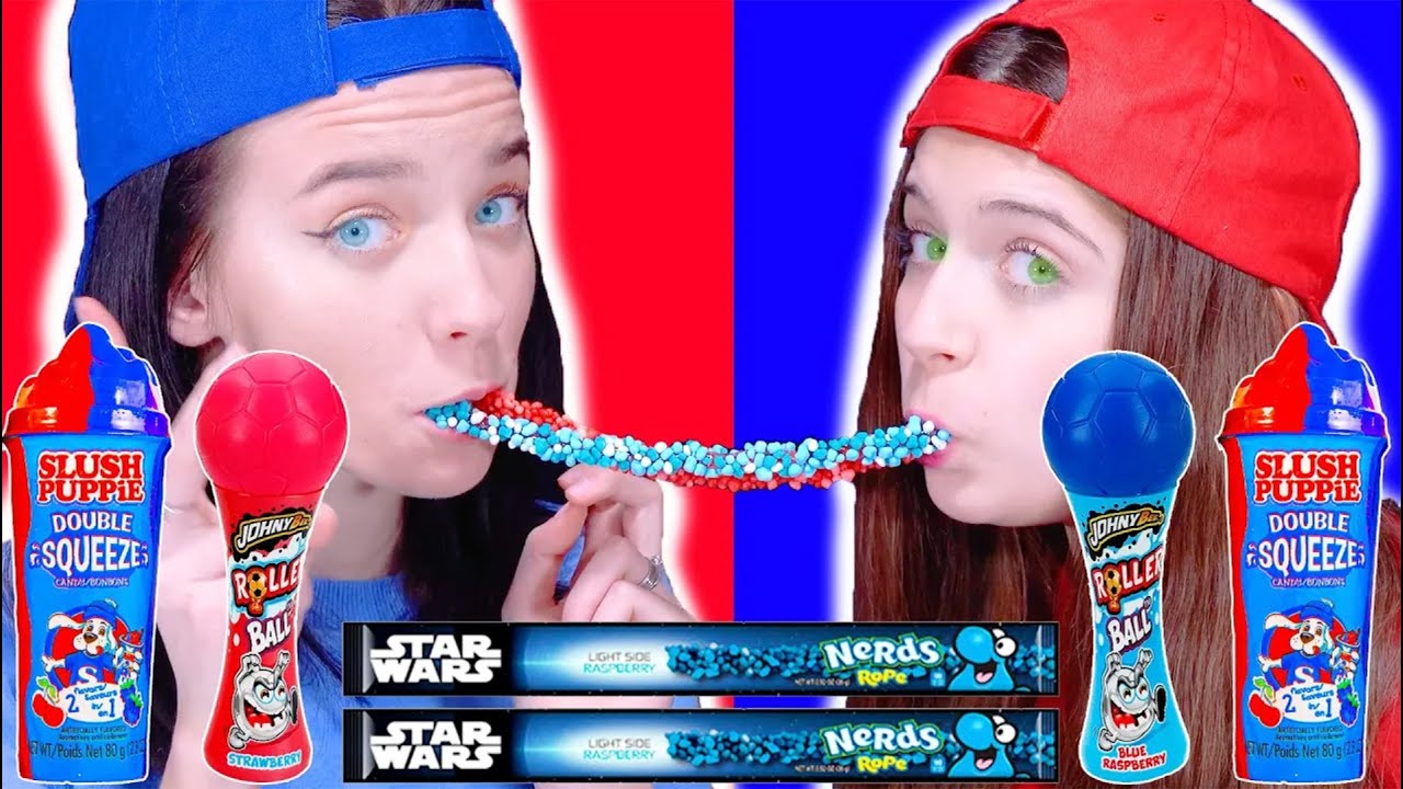 Red vs. Blue Candy Race: ASMR Gummy Challenge! 🍬 Best Compilation - YouTube