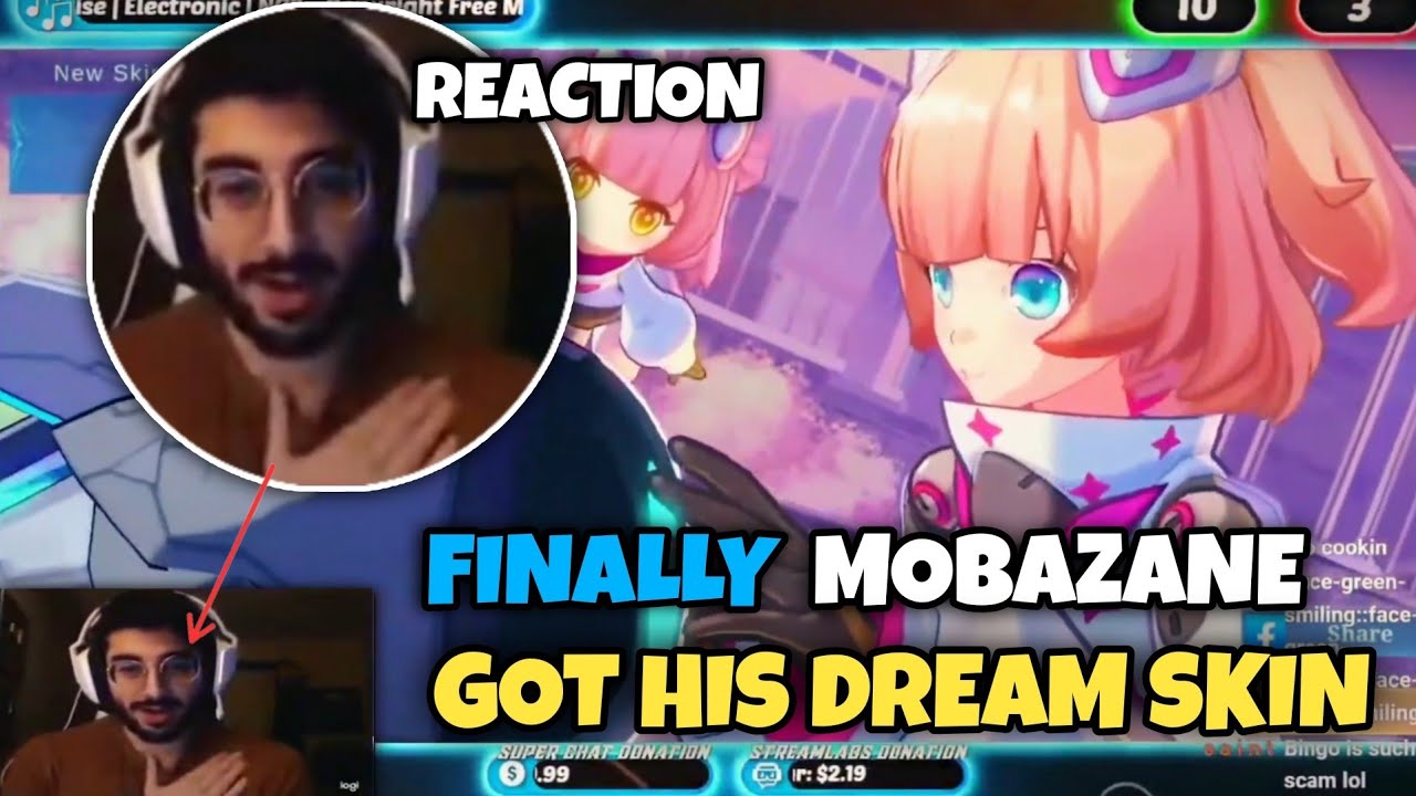 MOBAZANE REACTION AFTER GETTING DREAM SKIN #mobazane #btk #btkmobazane ...
