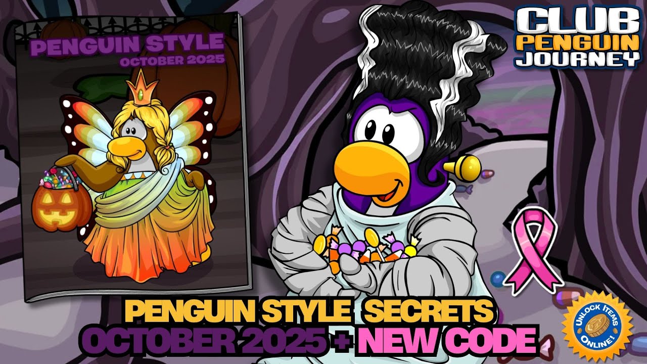 OCTOBER 2025 PENGUIN STYLE SECRETS 🎃👻| Club Penguin Journey - YouTube