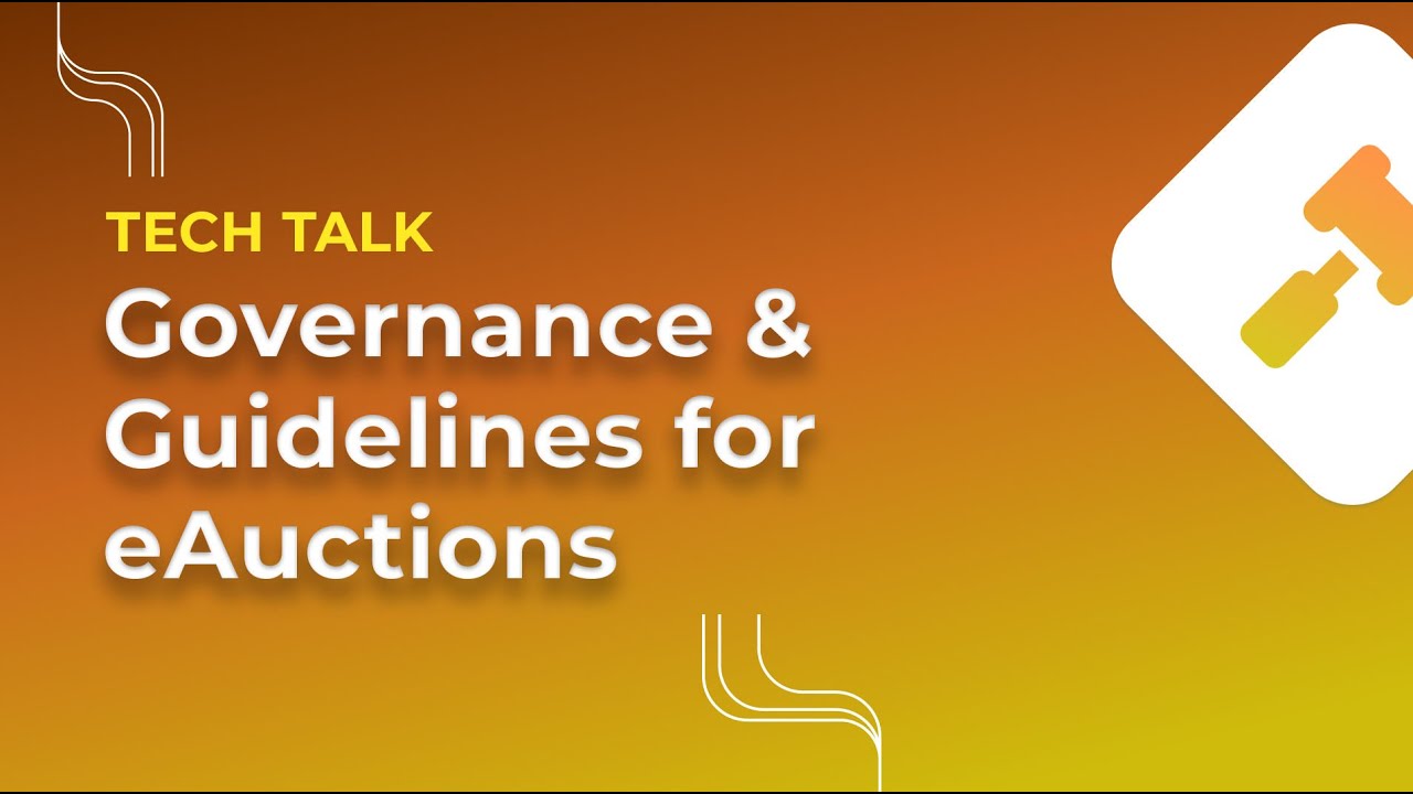 eAuction Webinar - Governance & Guidelines Best Practices for the ...
