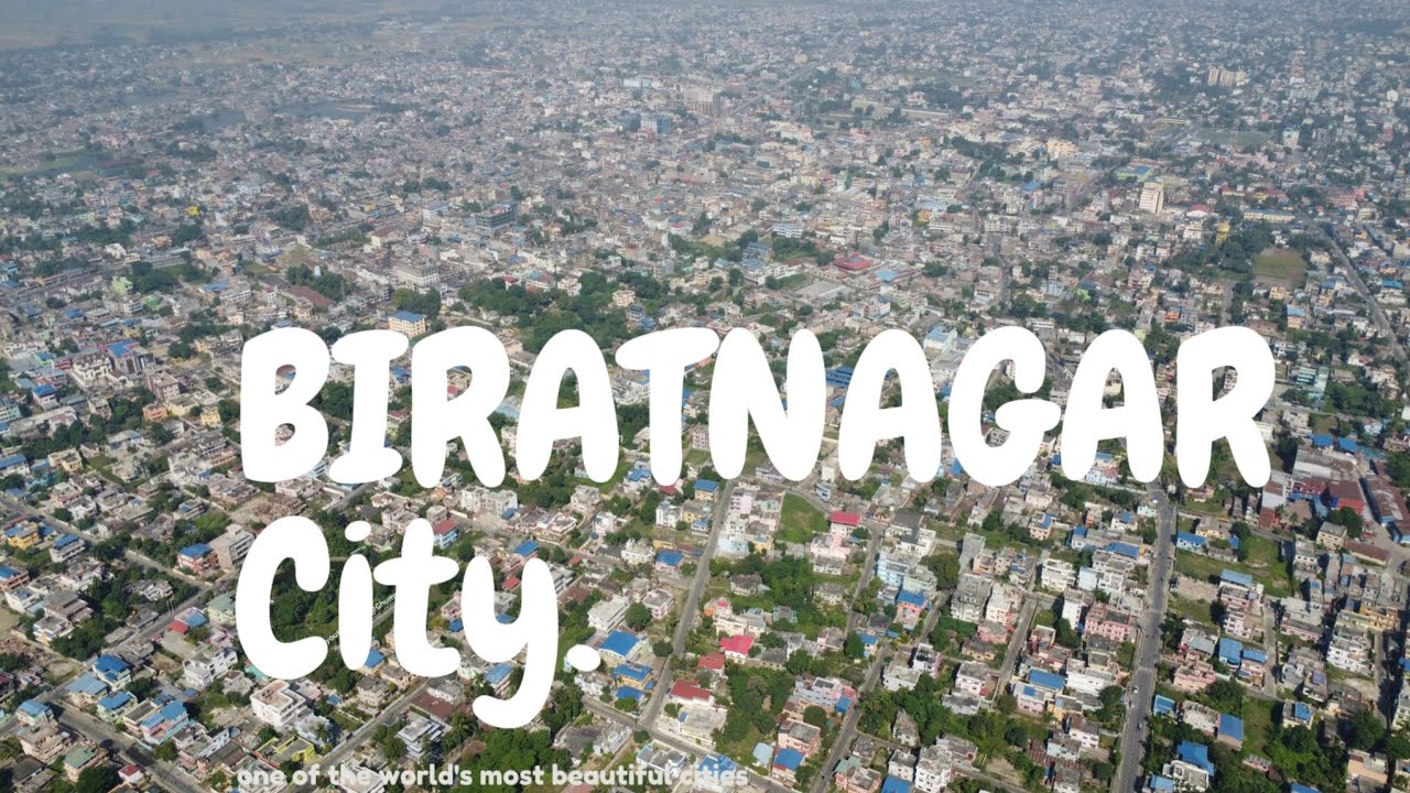 Aerial view of Biratnagar city while takeoff from Biratnagar Airport to ...