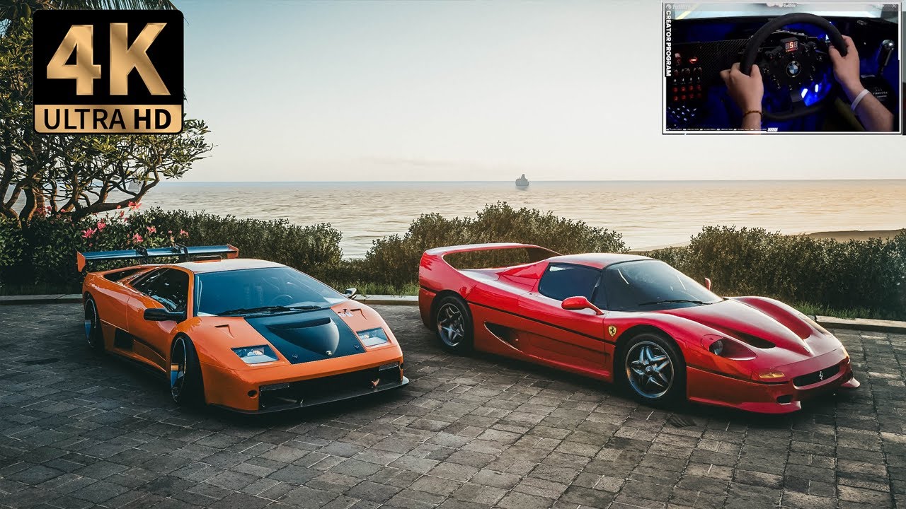 Lamborghini Diablo GTR - Ferrari F50 CONVOY | Forza horizon5 | Fanatec ...