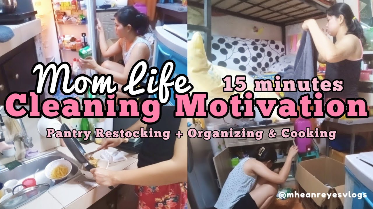 CLEAN AND ORGANIZE WITH ME + PANTRY RESTOCKING | BUSY MOM OF 3 | Mhean Reyes Vlogs - YouTube