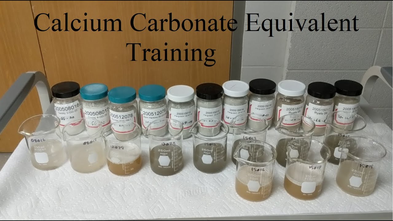 Calcium Carbonate Equivalent Training - YouTube