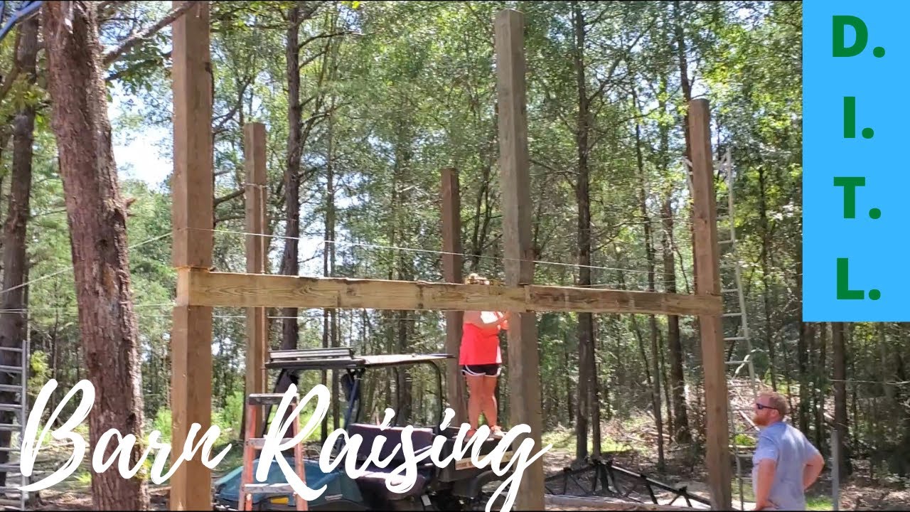 Day in the Life | Barn Raising | fun at the Farm | creek | Work | Life ...