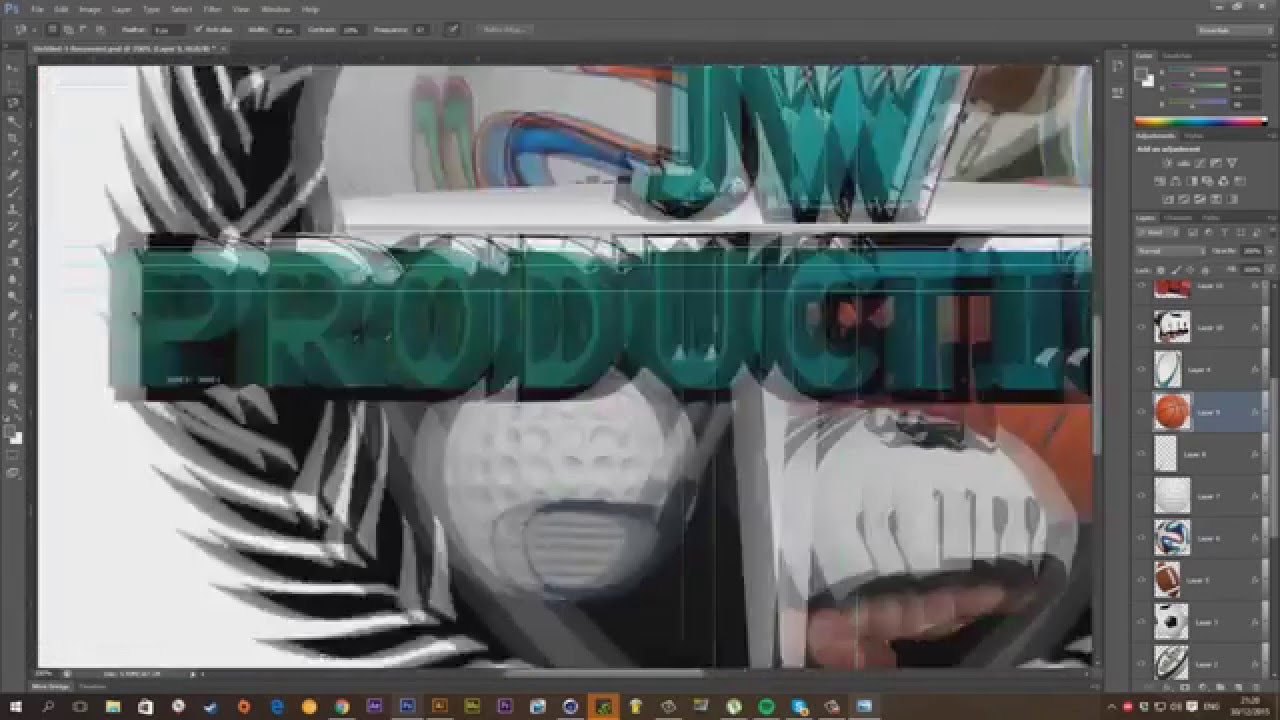 Speed Art | "JW Productions" Logo | 3D & 2D - YouTube