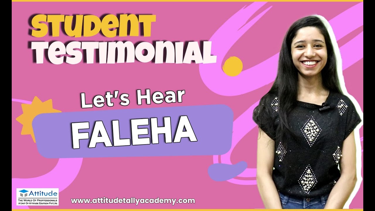 Student testimonial- Faleha || Attitude Academy Student Review || - YouTube