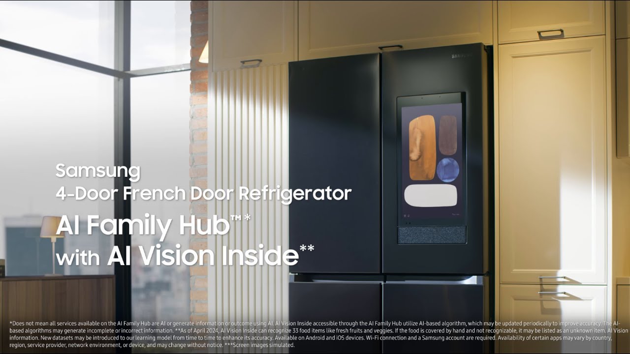 4DR French Door AI Family Hub™: AI Vision Inside | Samsung - YouTube