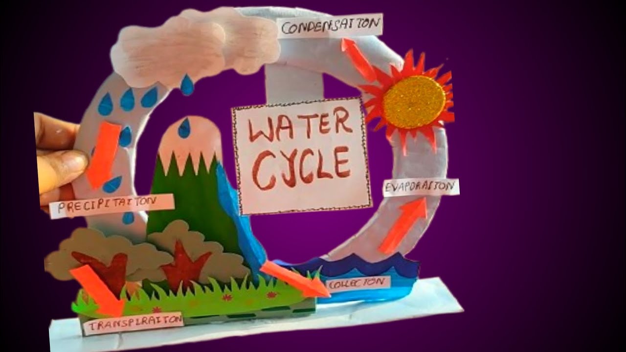 DIY water cycle model#water cycle project#school project design#DIY ...