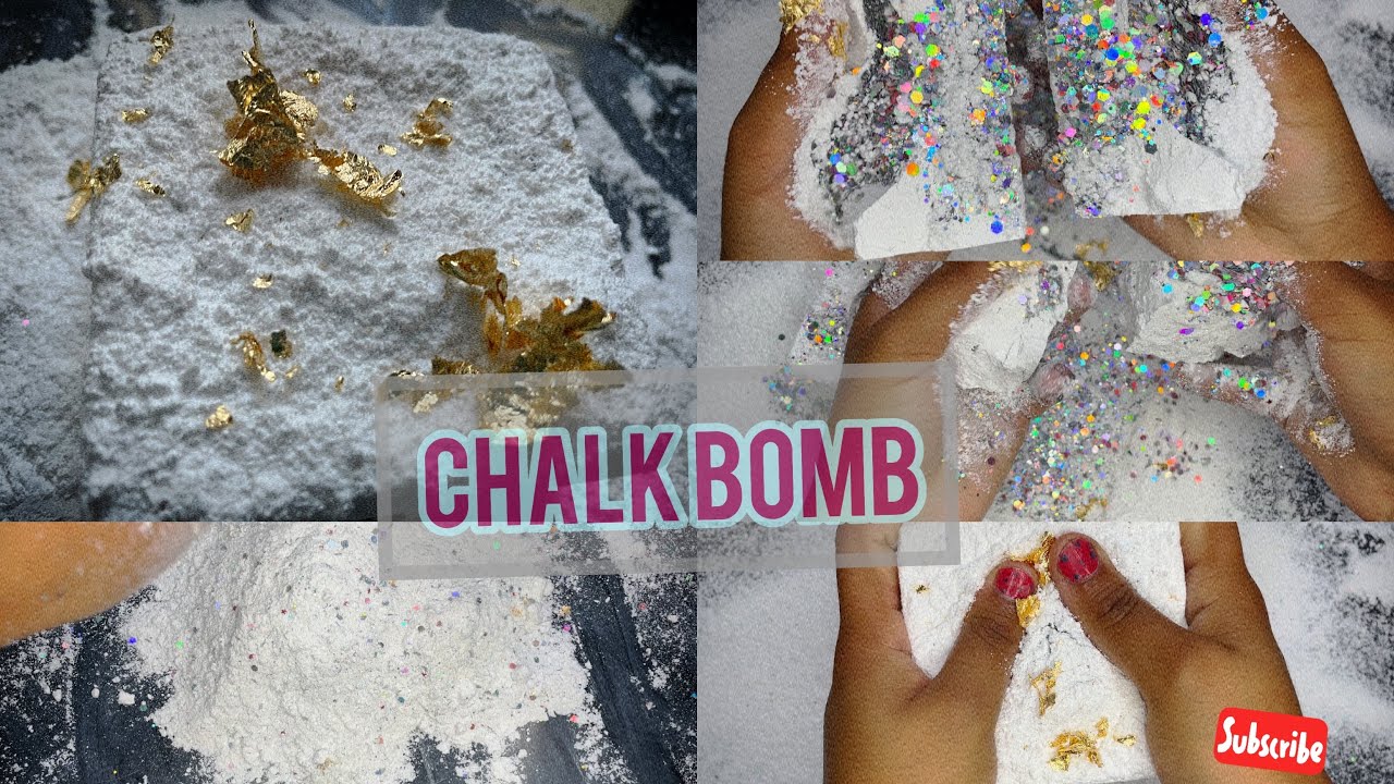 CHALK BOMB 💣 PREP + CRUSH •ASMR •SATISFYINGVIDEO •GYMCHALK - YouTube