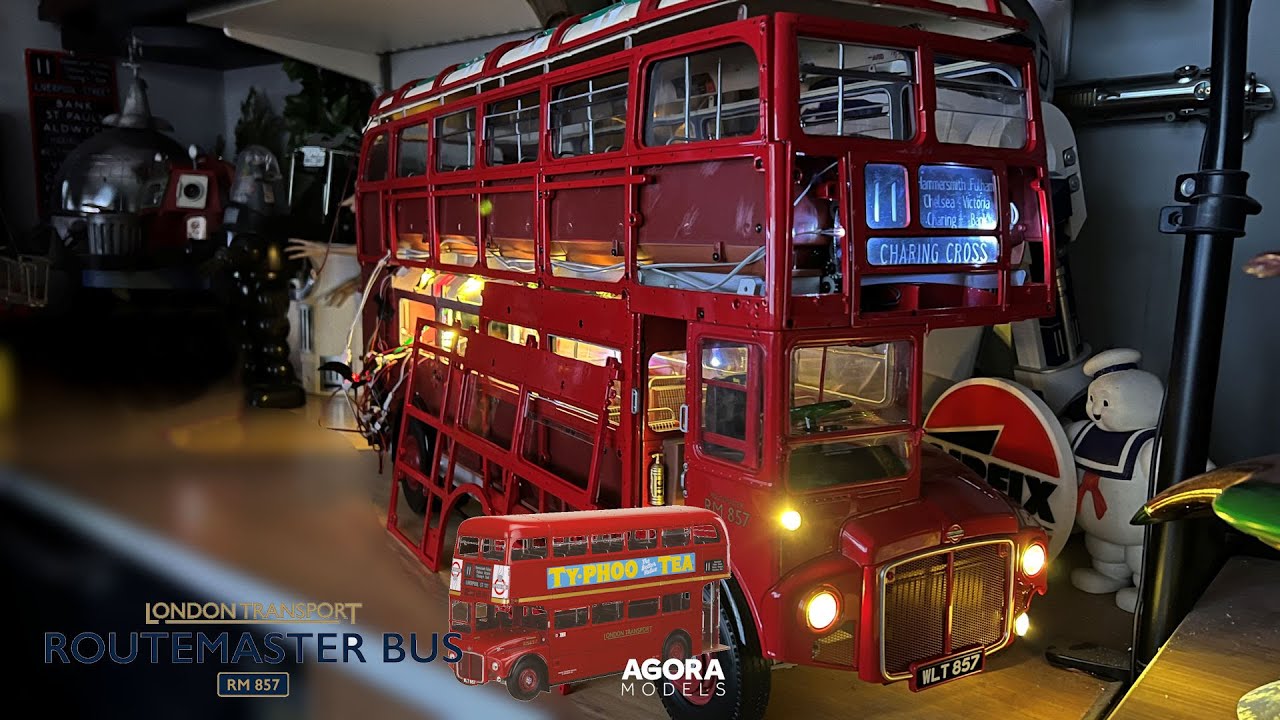 Build the London Transport Routemaster Bus RM857 1:12 Scale - Pack 10 - Stages 91-95 - YouTube