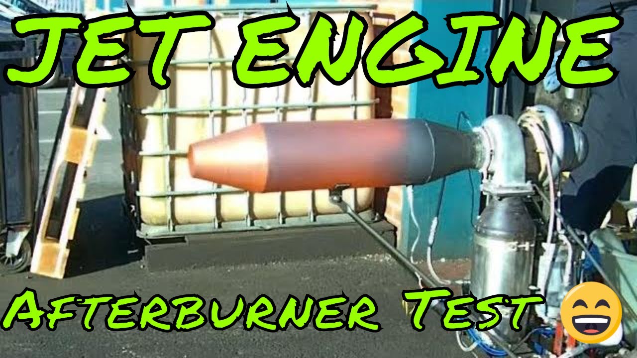 Jet Engine Afterburner Testing At 100% - YouTube