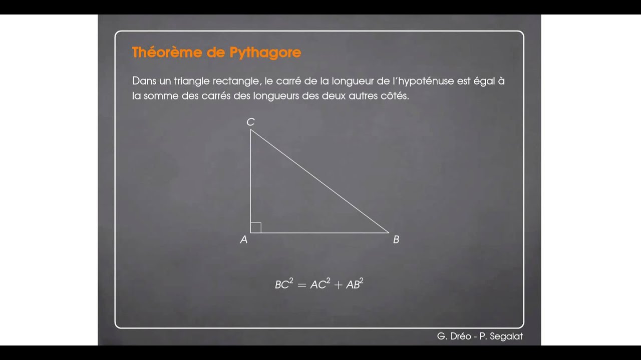 Vidéo 4e : Calculer la longueur de l'hypoténuse (théorème de Pythagore ...