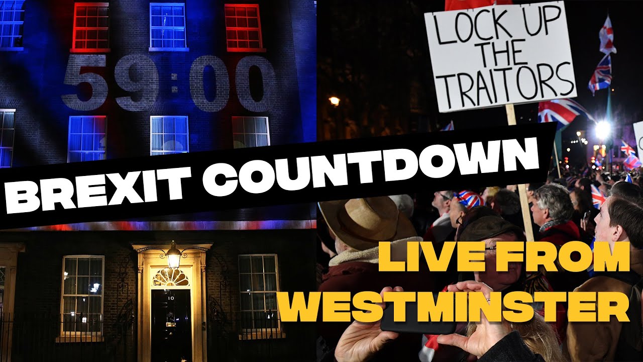 Countdown to Brexit from Parliament Square | Brexit party - YouTube