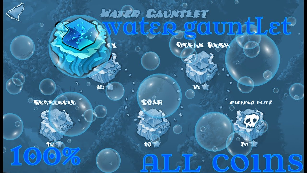 Water Gauntlet 100% (All coins) | Geometry Dash 2.2 - YouTube