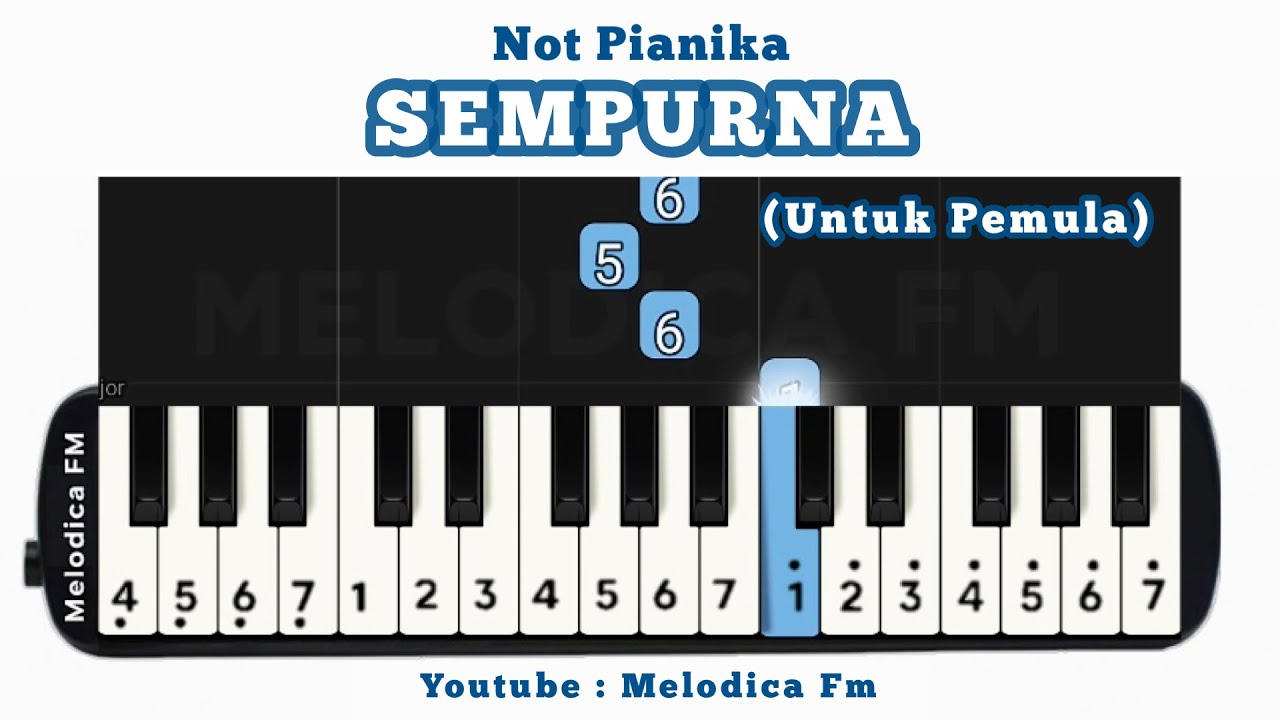 Sempurna (Untuk Pemula) | Not Pianika + MIDI - YouTube