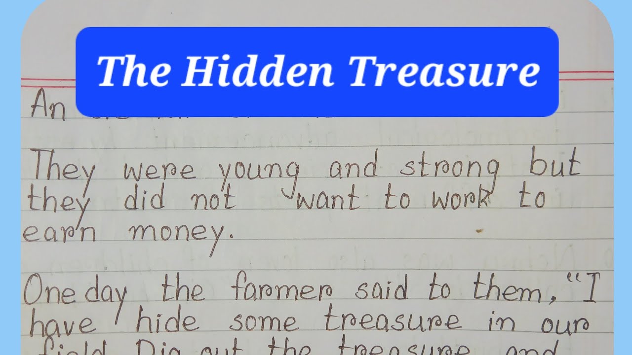 10 Lines Easy Moral Story The Hidden Treasures In English || The Hidden ...