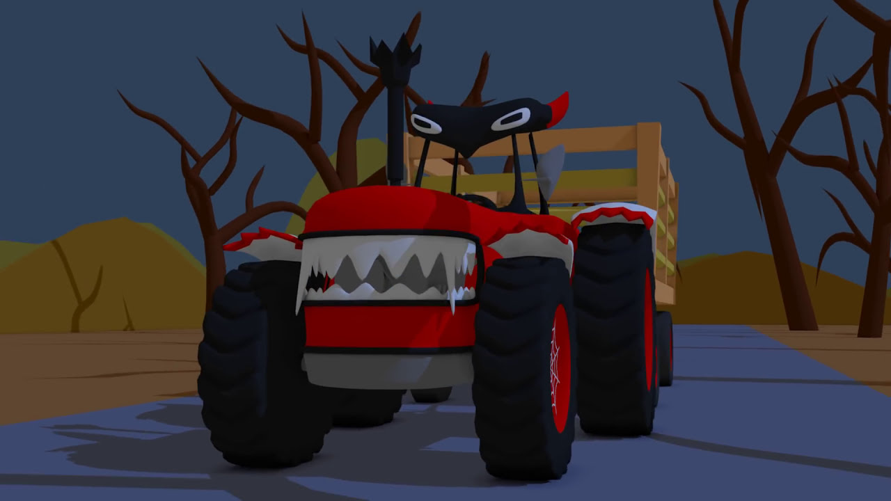 Dracula Tractor | Tractor On Halloween | Toy Factory for Kids - YouTube