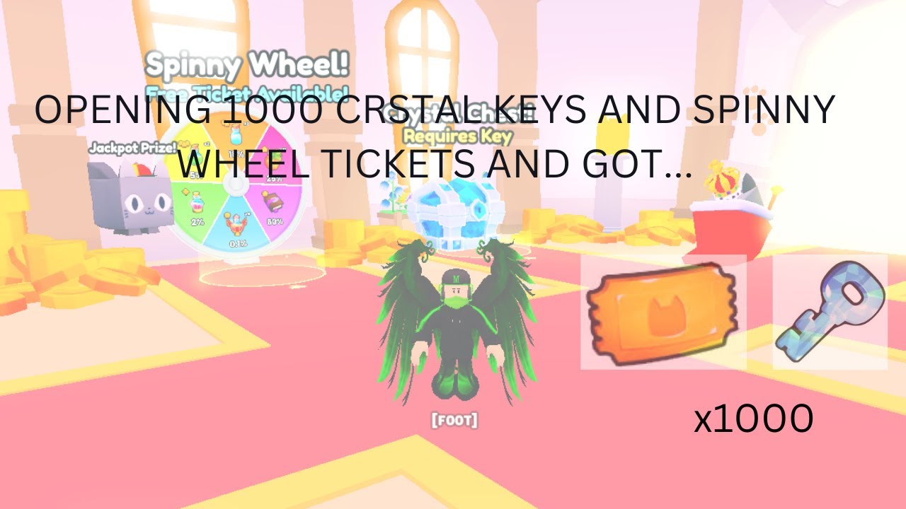 I opened 1000 Crystal Keys and 1000 Spiny Wheel Tickets and got this ...