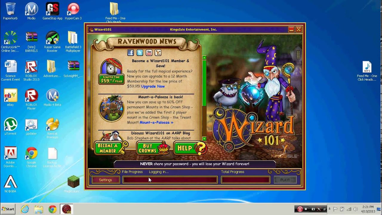 Wizard101 Account Trade - YouTube
