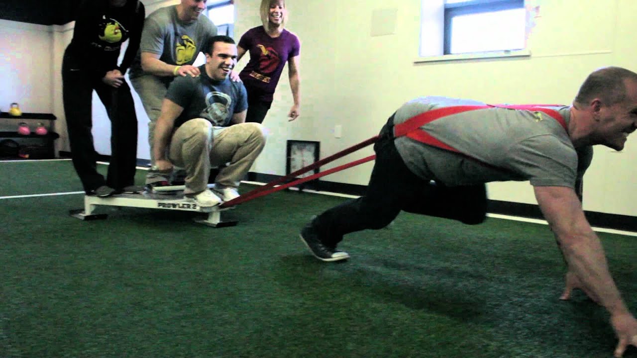 Frank Nash Training Systems - Team Sled Pull - YouTube