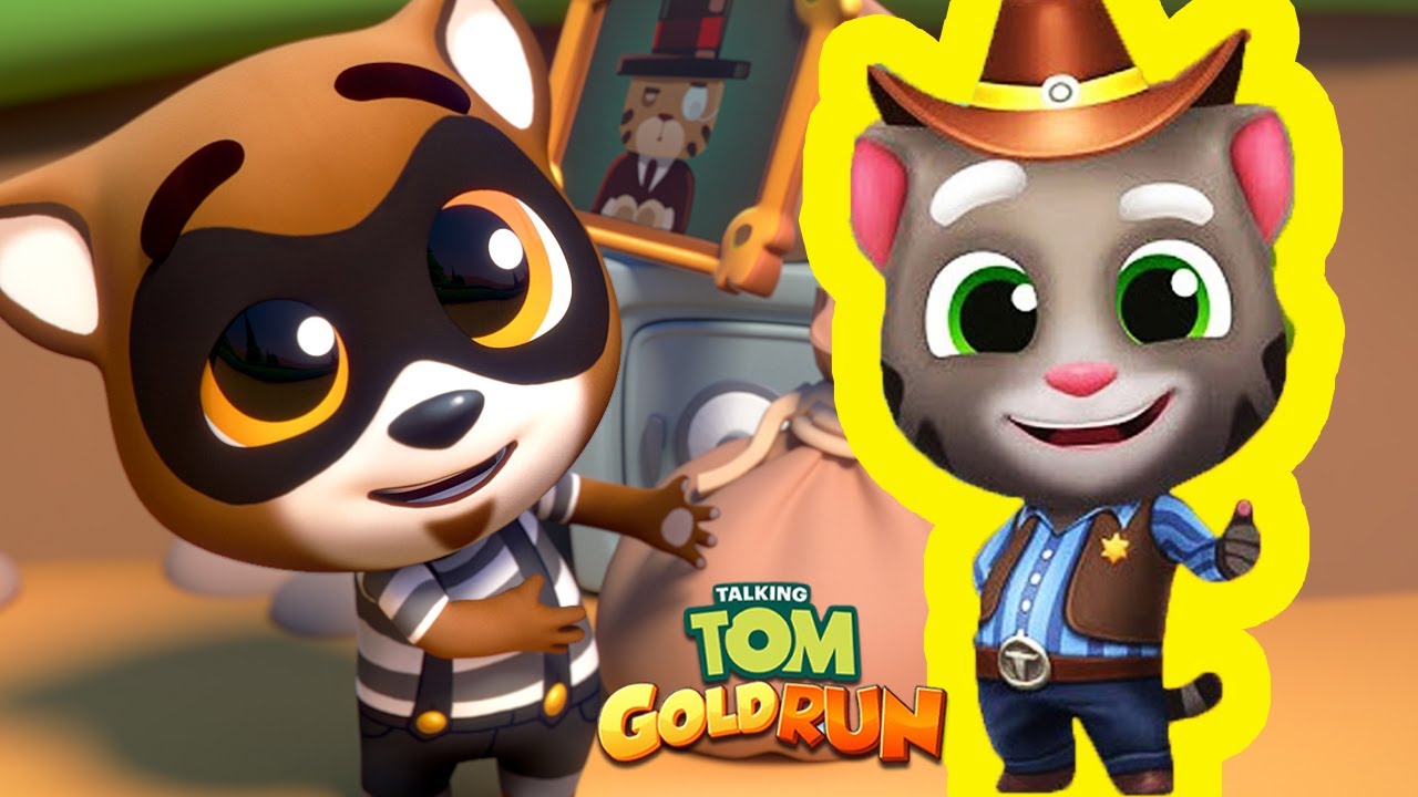 TALKING TOM GOLD RUN Android Gameplay EP#485 - COWBOY TOM - Funny cat ...