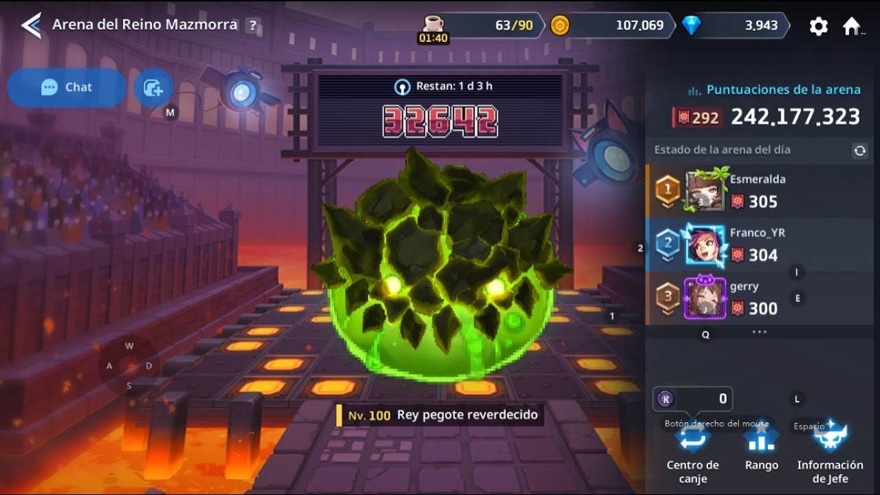 Rey pegote reverdecido - Arena del Reino Mazmorra - Guardian Tales ...