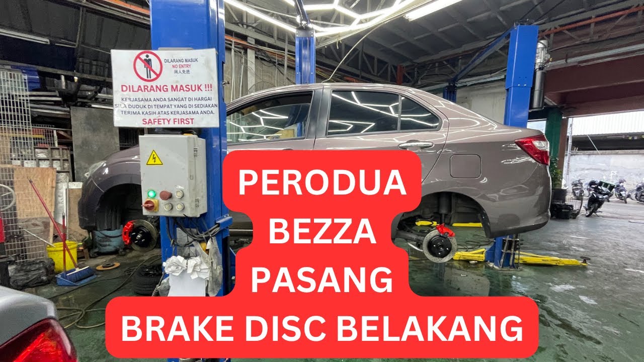 Perodua Bezza Pasang Brake disc Belakang - YouTube
