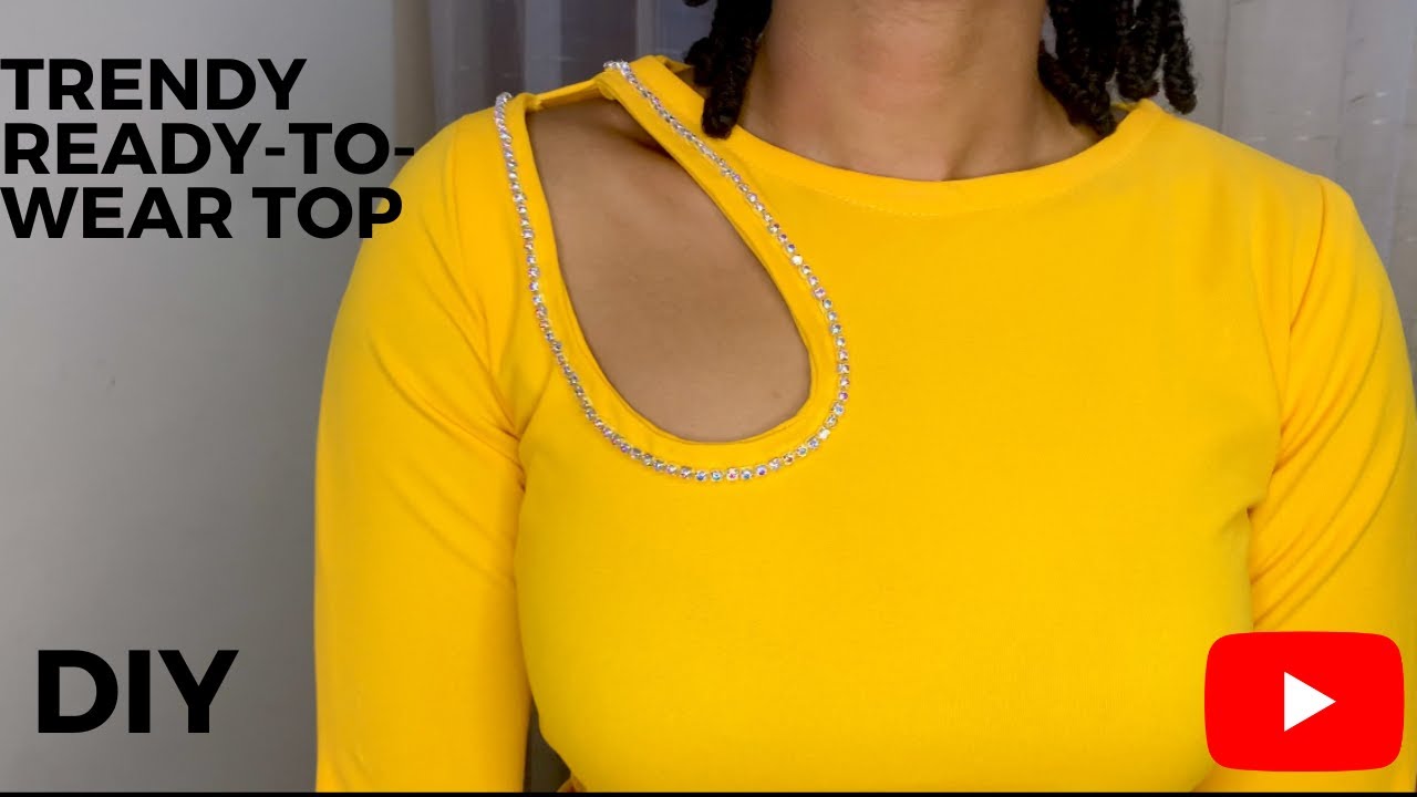 How to sew this TRENDY TOP/ Easy DIY TOP for beginners - YouTube