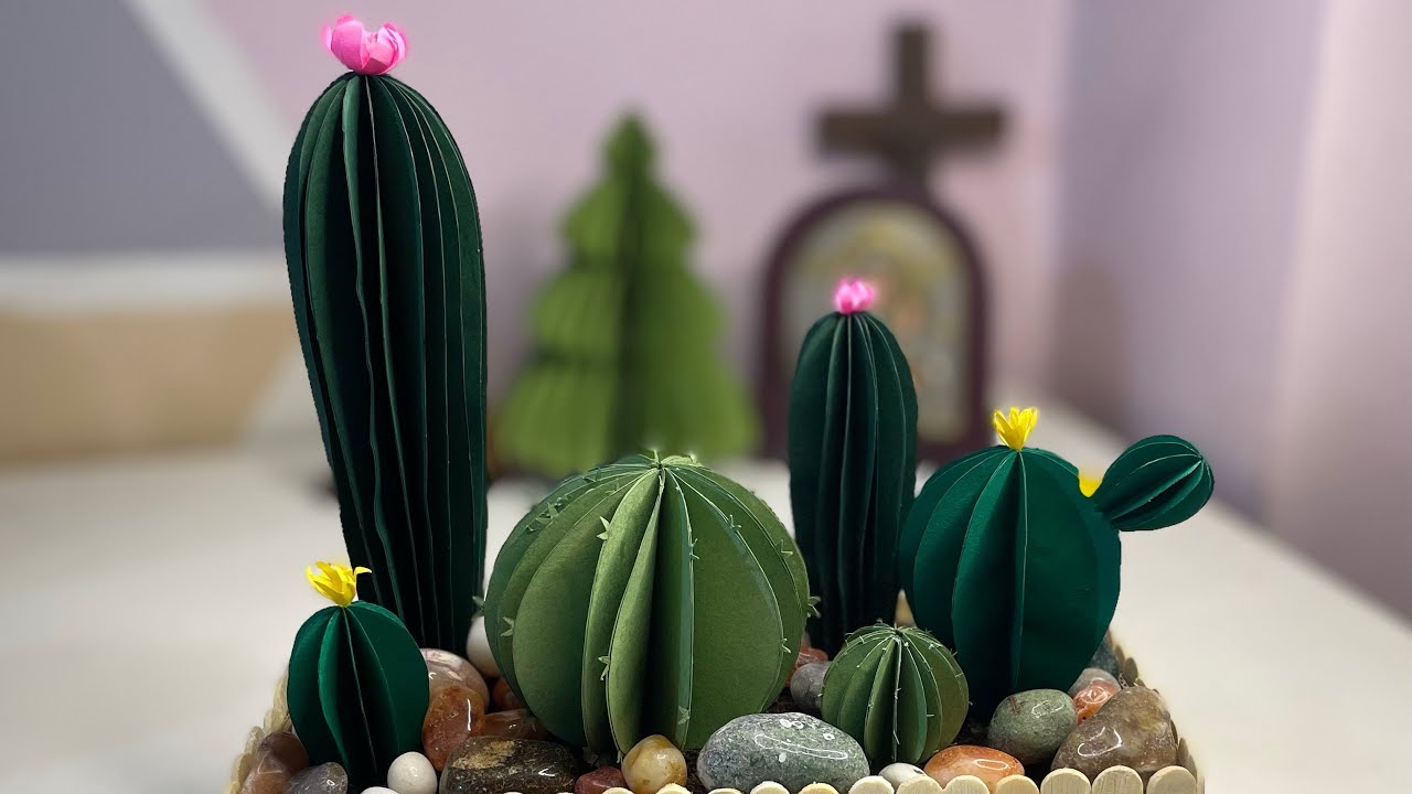 Diy Paper Cactus Easy Tutorial To Make Cactus Cacti How To Make