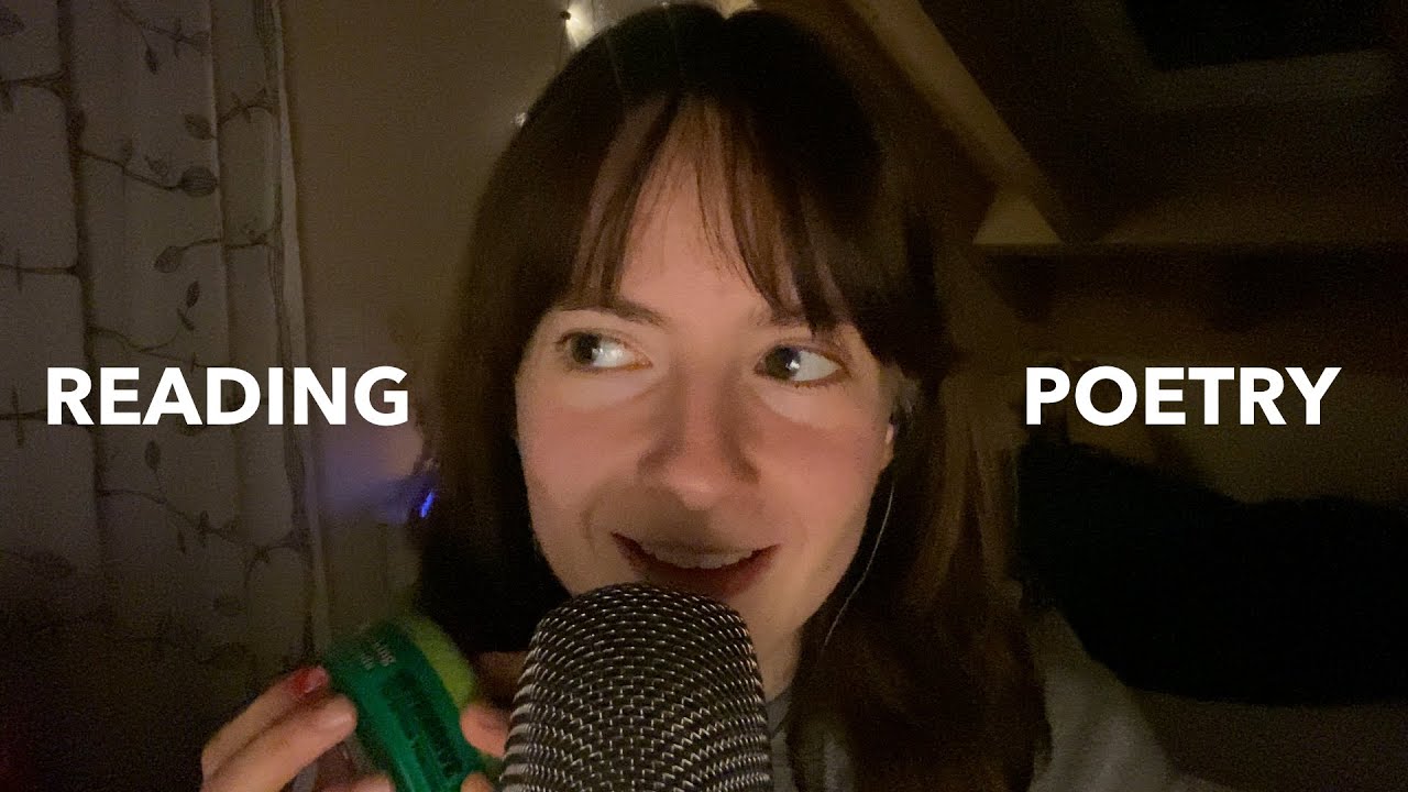 ASMR | Reading Poetry 📖 | gentle, close up whispering + tapping 😴 - YouTube