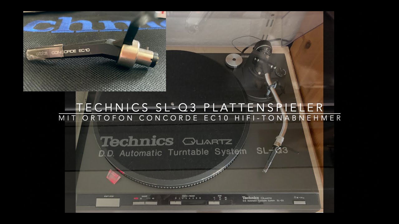 Technics SL-Q3 Quartz + Ortofon Concorde EC 10 - Plattenspieler ...