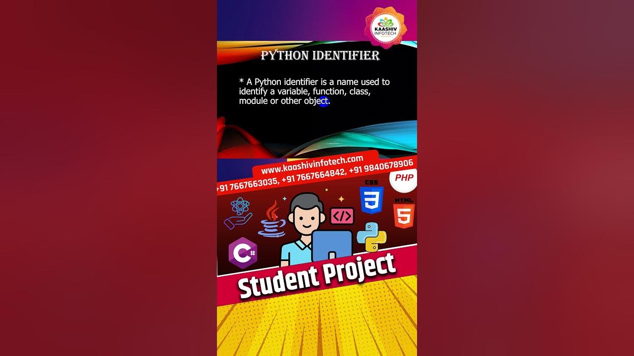 Kaashiv infotech Full Stack Developer course in Chennai | Python Identifiers | Learn Coding ...