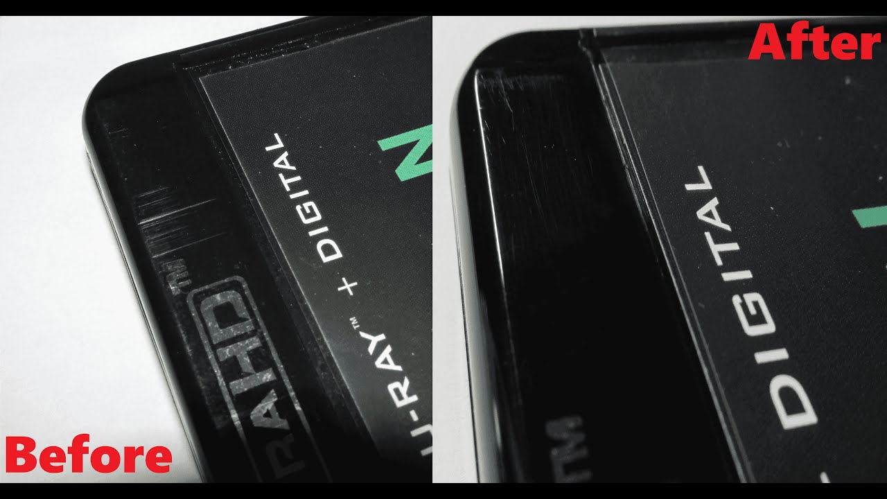 How to REMOVE Scratches from 4k Blu Ray Cases - Really EASY - YouTube