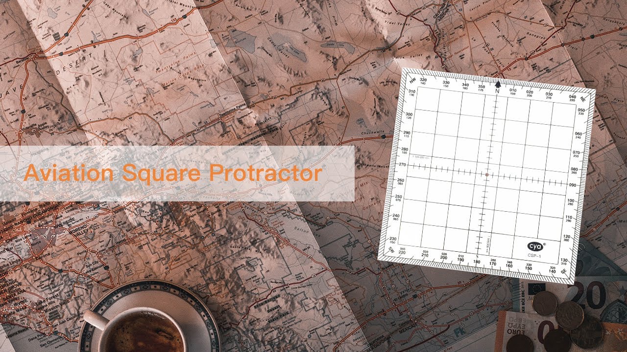 Square Aviation Protractor for Flying School Students - YouTube