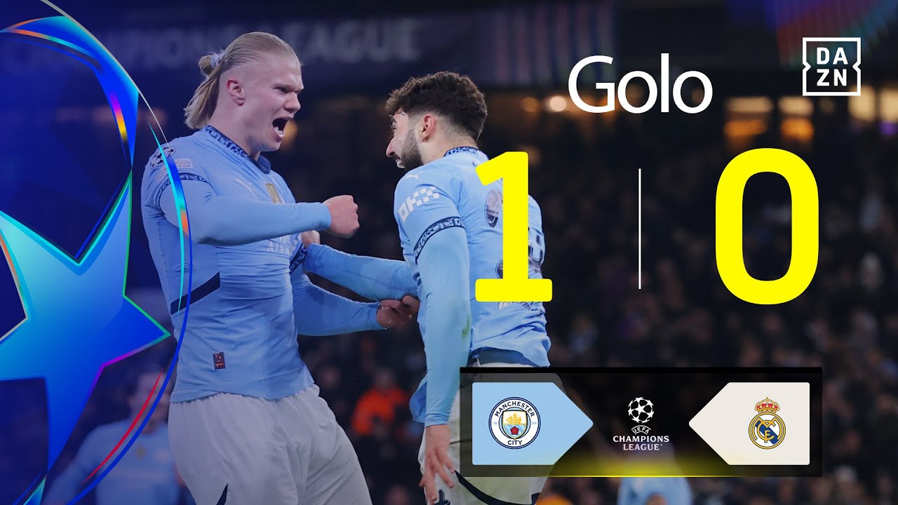 Golo de Haaland | Man City 1-0 Real Madrid | Champions League 24/25 ...